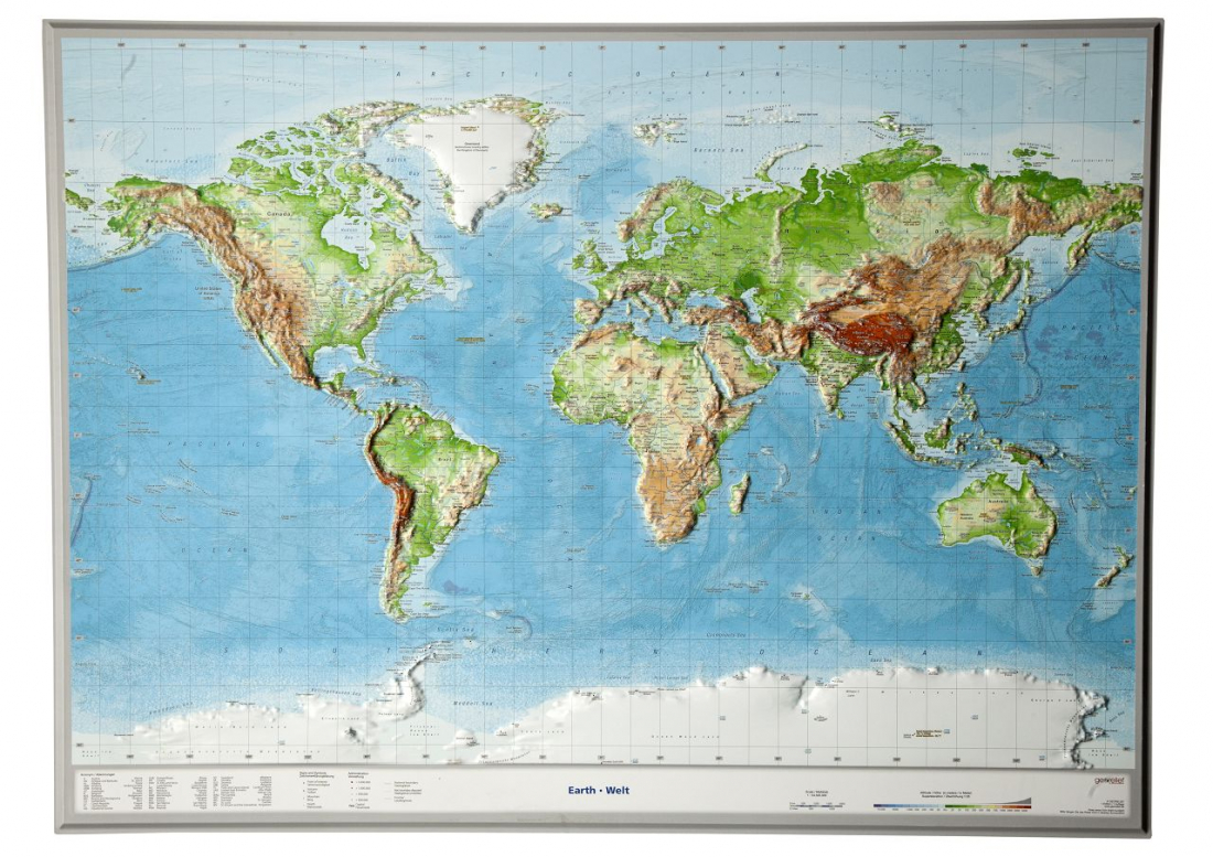 World 3D relief map - TerraForm